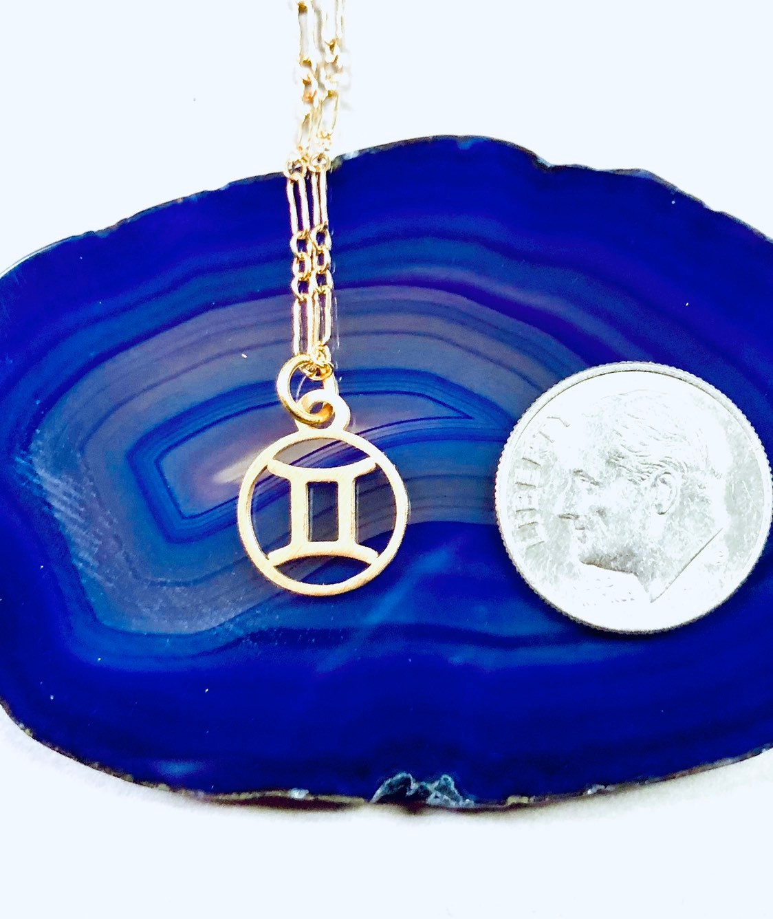 Gold Gemini Zodiac Necklace Gemini Necklace Zodiac Necklace | Etsy