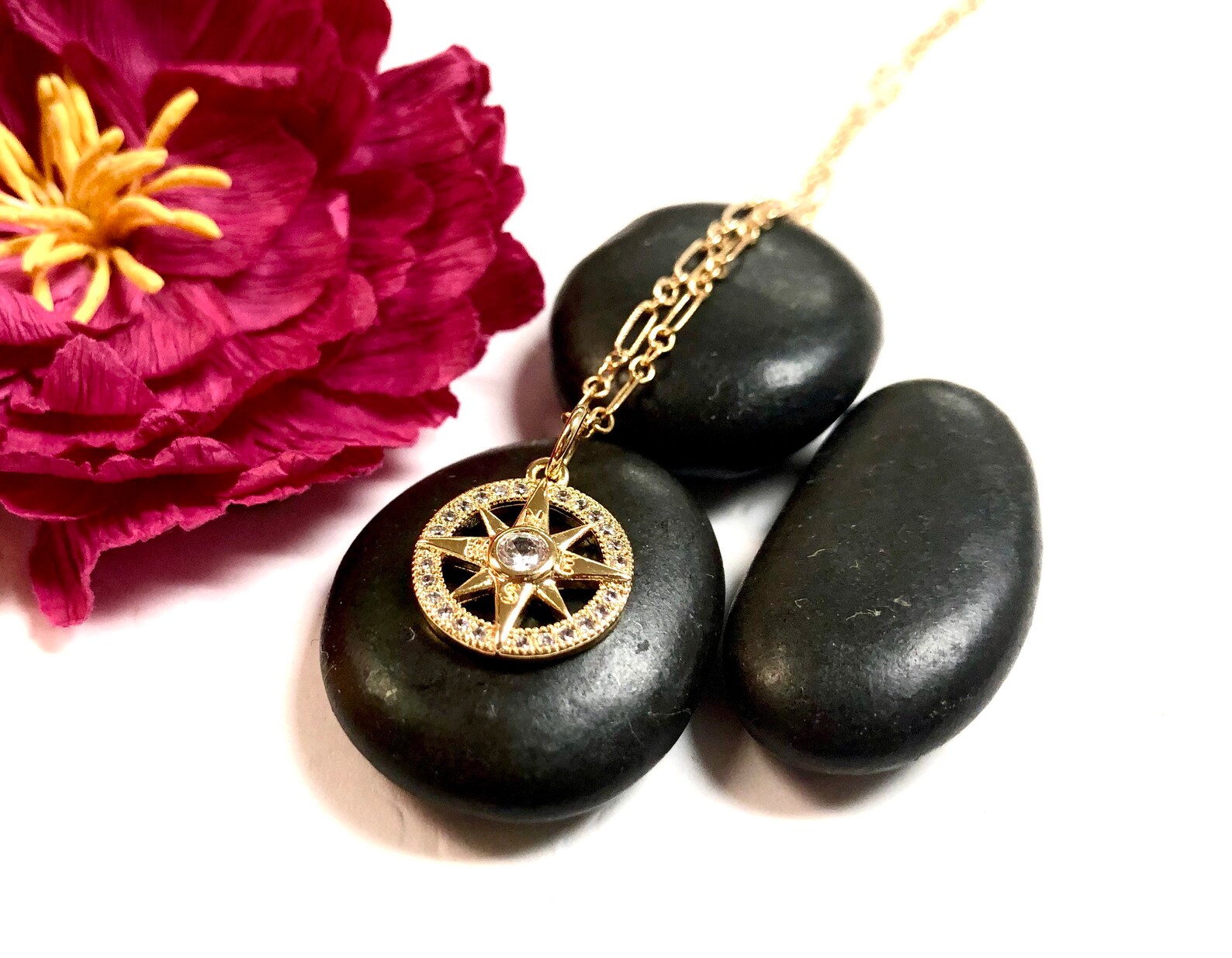 Dainty Gold North Star Necklace North Star Necklace Star | Etsy