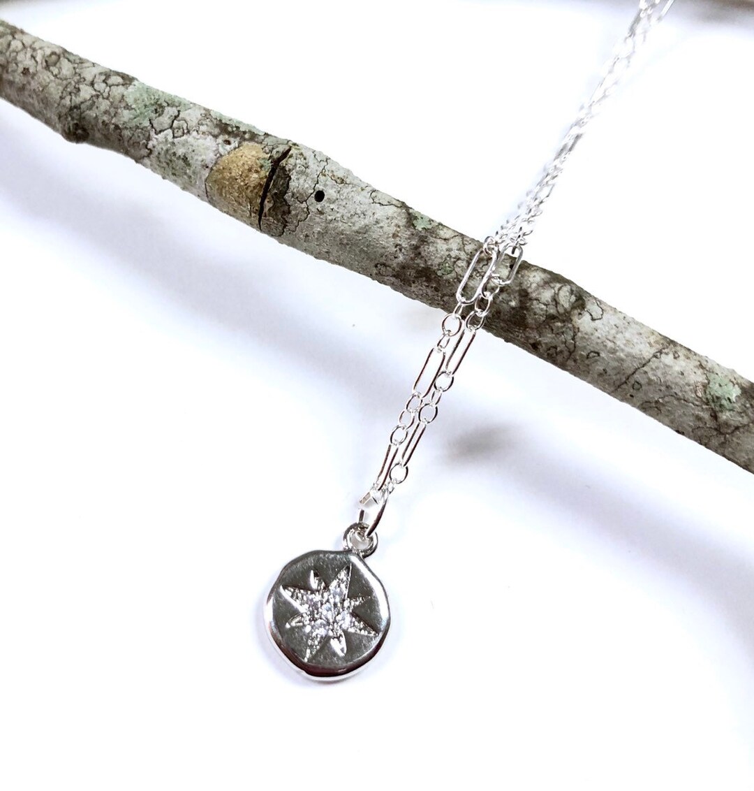 Dainty Silver North Star Necklace, North Star Necklace, Star Necklace ...