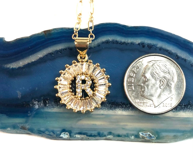 Collar R inicial de oro collar R inicial collar de letra R - Etsy España