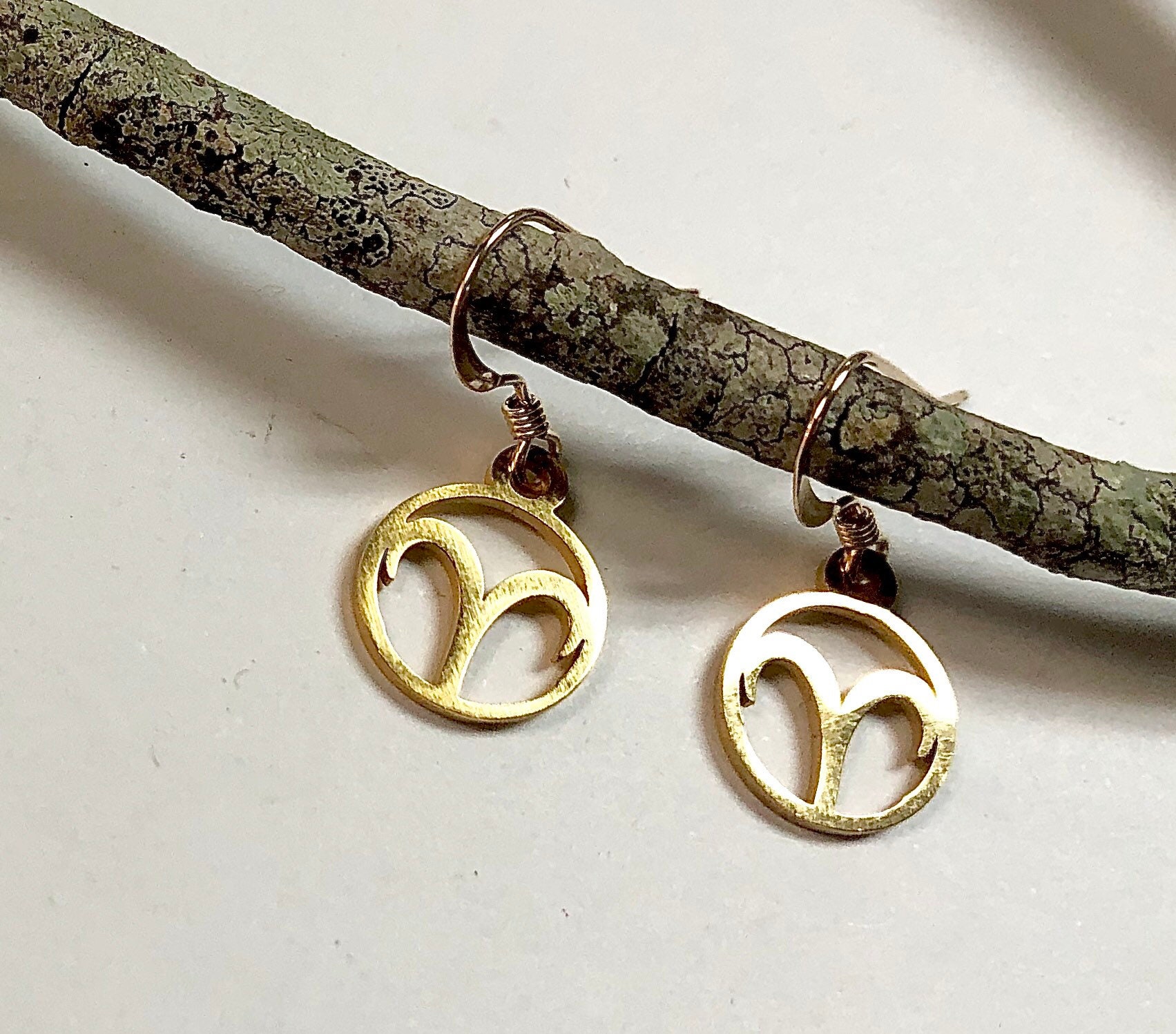 Gold Taurus Zodiac Earrings Taurus Earrings Taurus Jewelry | Etsy