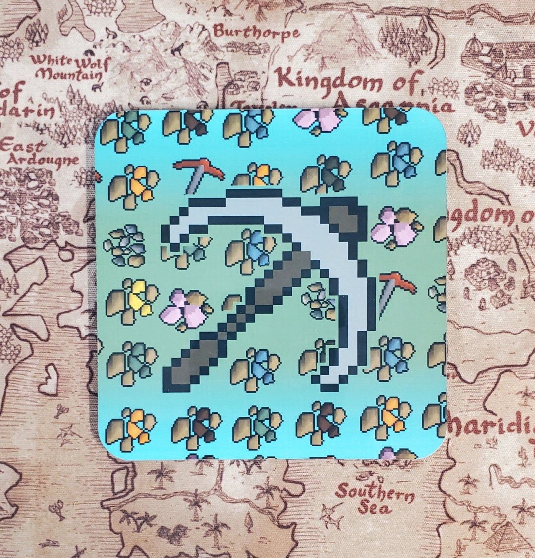 OSRS Runescape Mining Coaster Perfect Gift for Gamers & Fans Unique ...