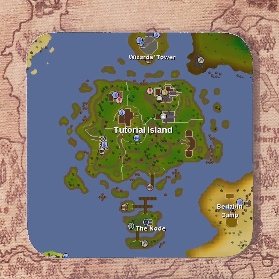 OSRS Tutorial Island Coaster - Etsy