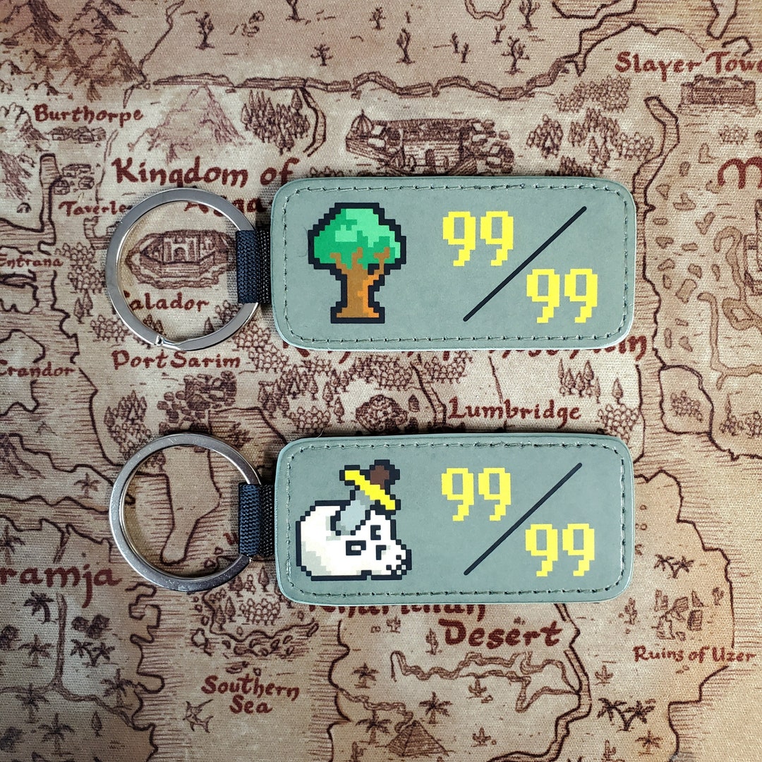 OSRS Skill Keychain Handmade Old School Runescape Gamer Gift, Unique ...