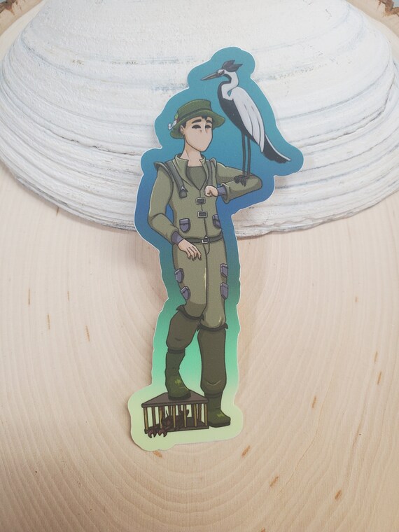 OSRS Angler's Heron Slap Sticker | Etsy