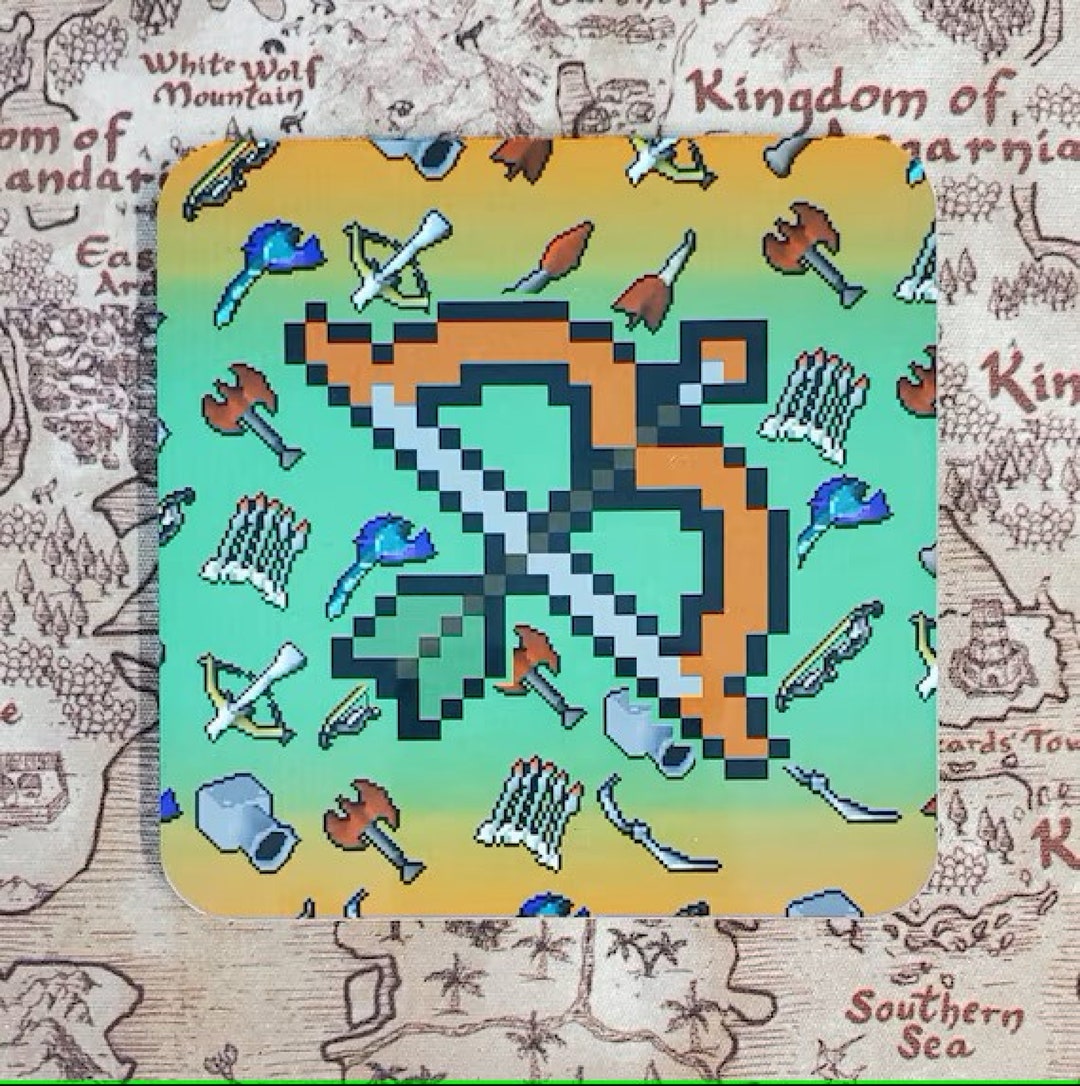 OSRS Runescape Range Coaster Gamer Gift, Video Game Decor, Perfect for ...