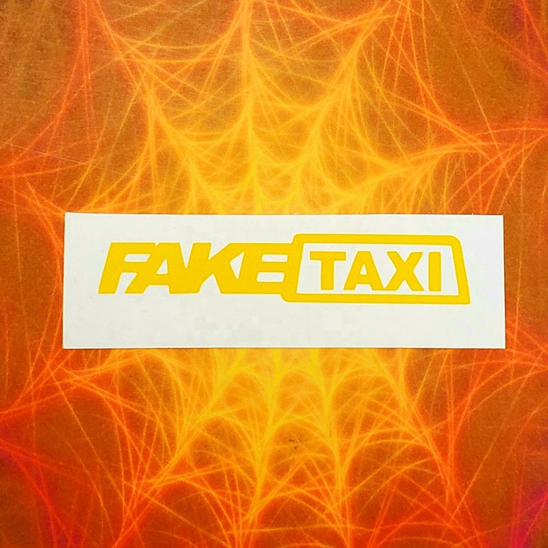 Fake Taxi Car Sticker - Etsy