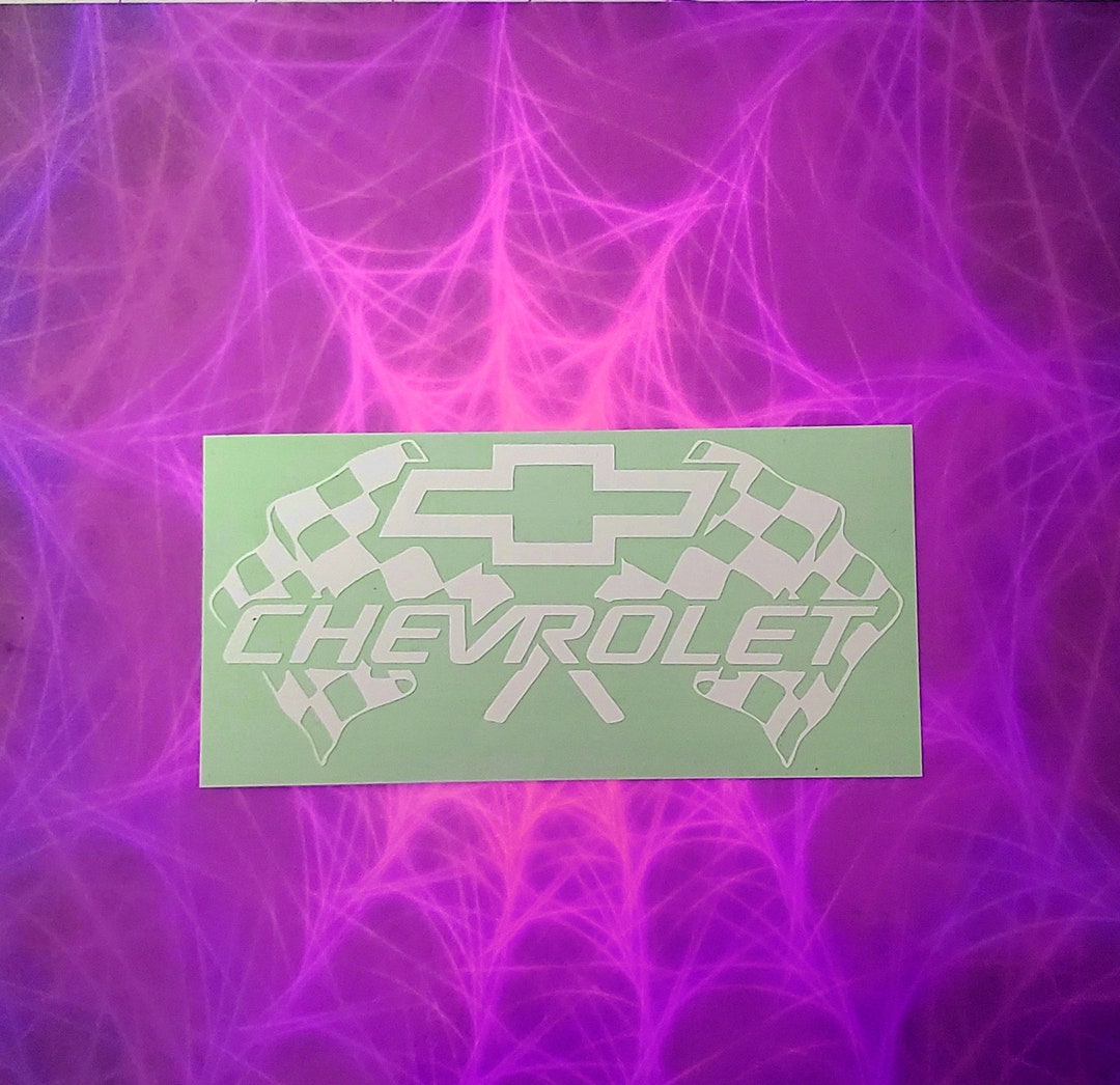 Chevy Racing Flag Decal - Etsy