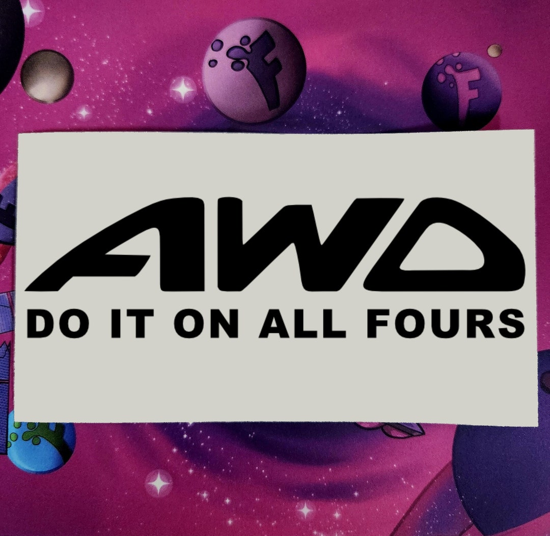 AWD Do It on All Fours Decal - Etsy