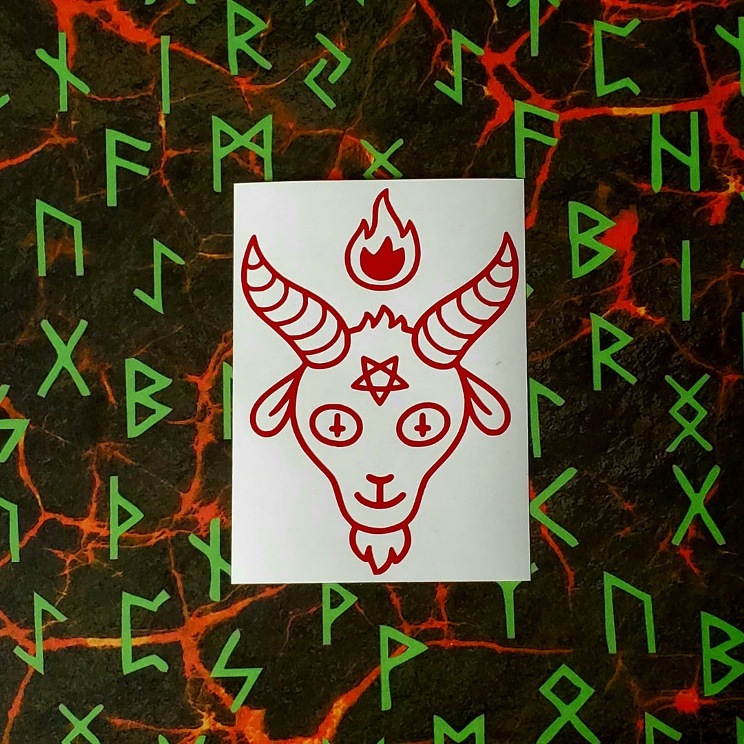Cute Baphomet Decal - Etsy