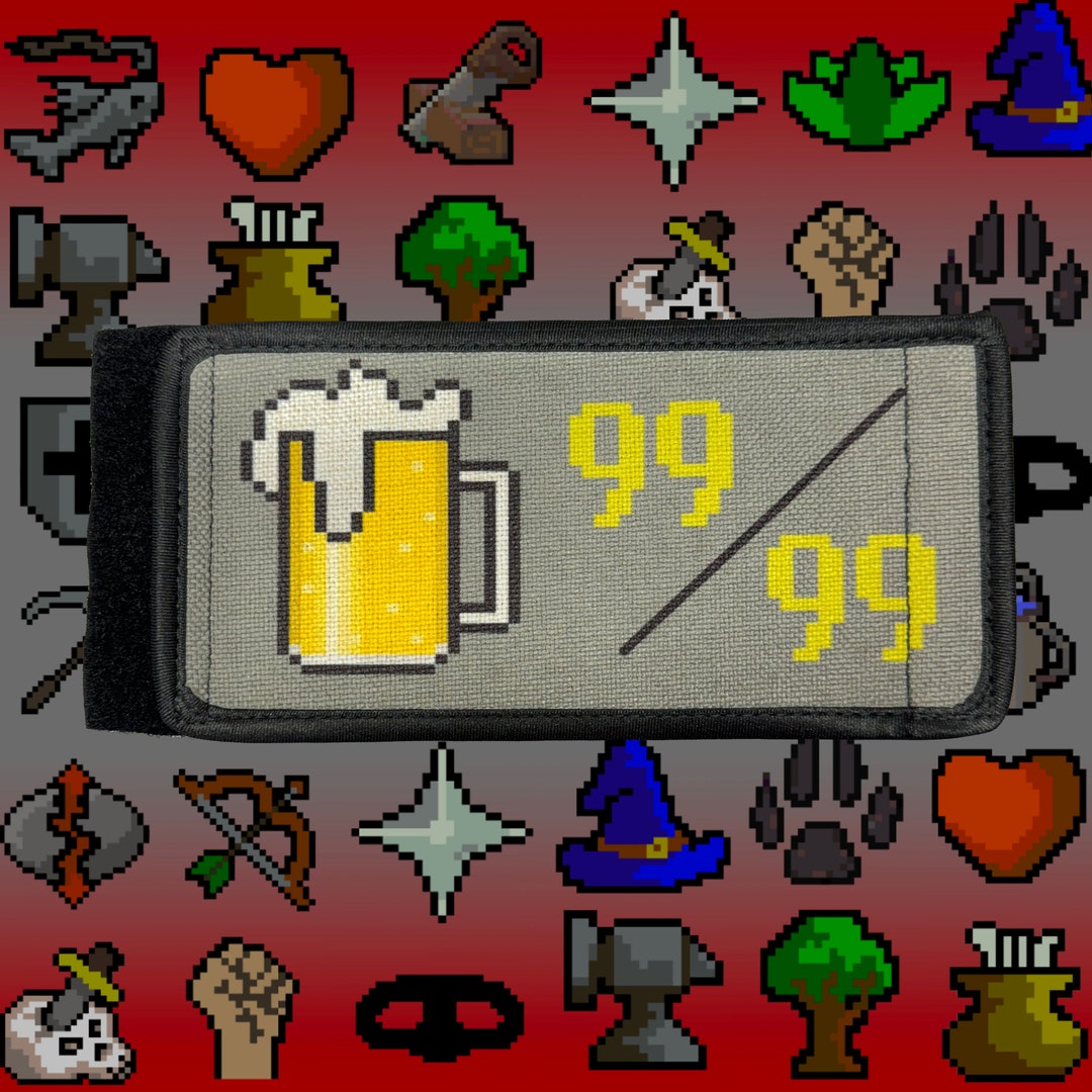 99 Skill OSRS Premium Can Hugger for Gamers Runescape Achievement Gift ...