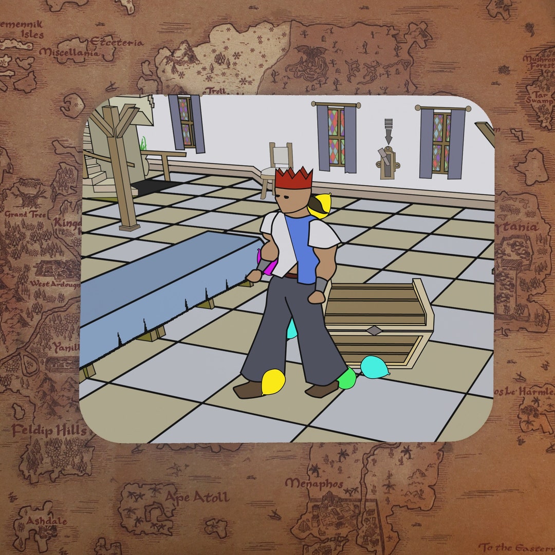 Party Pete Mouse Pad Ideal for OSRS & Runescape Fans High-quality ...