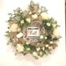 Fall Front Door Wreath: Tobacco Basket, Cream Mums, White Pumpkins - Etsy
