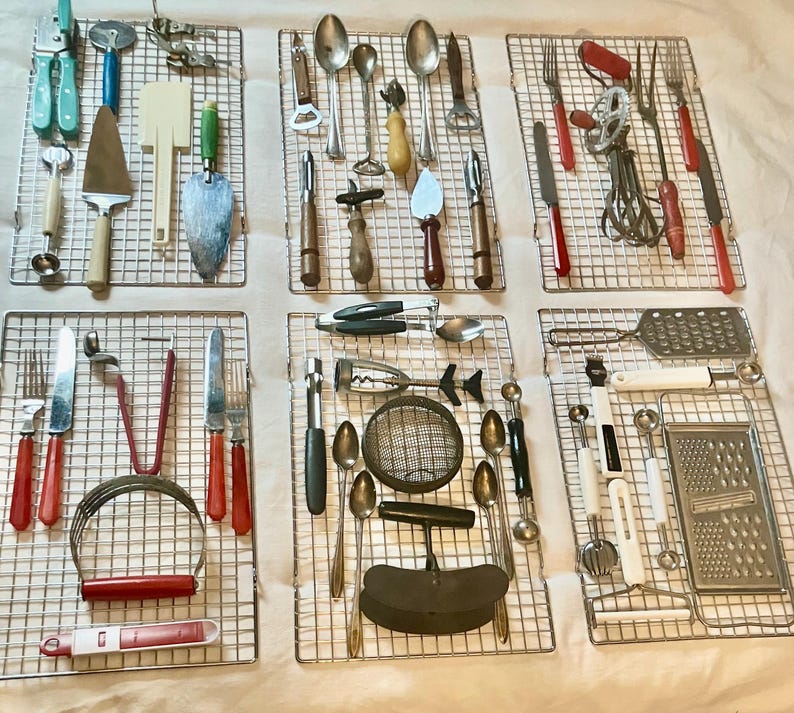 5- Vintage Kitchen Utensils Sets - Etsy