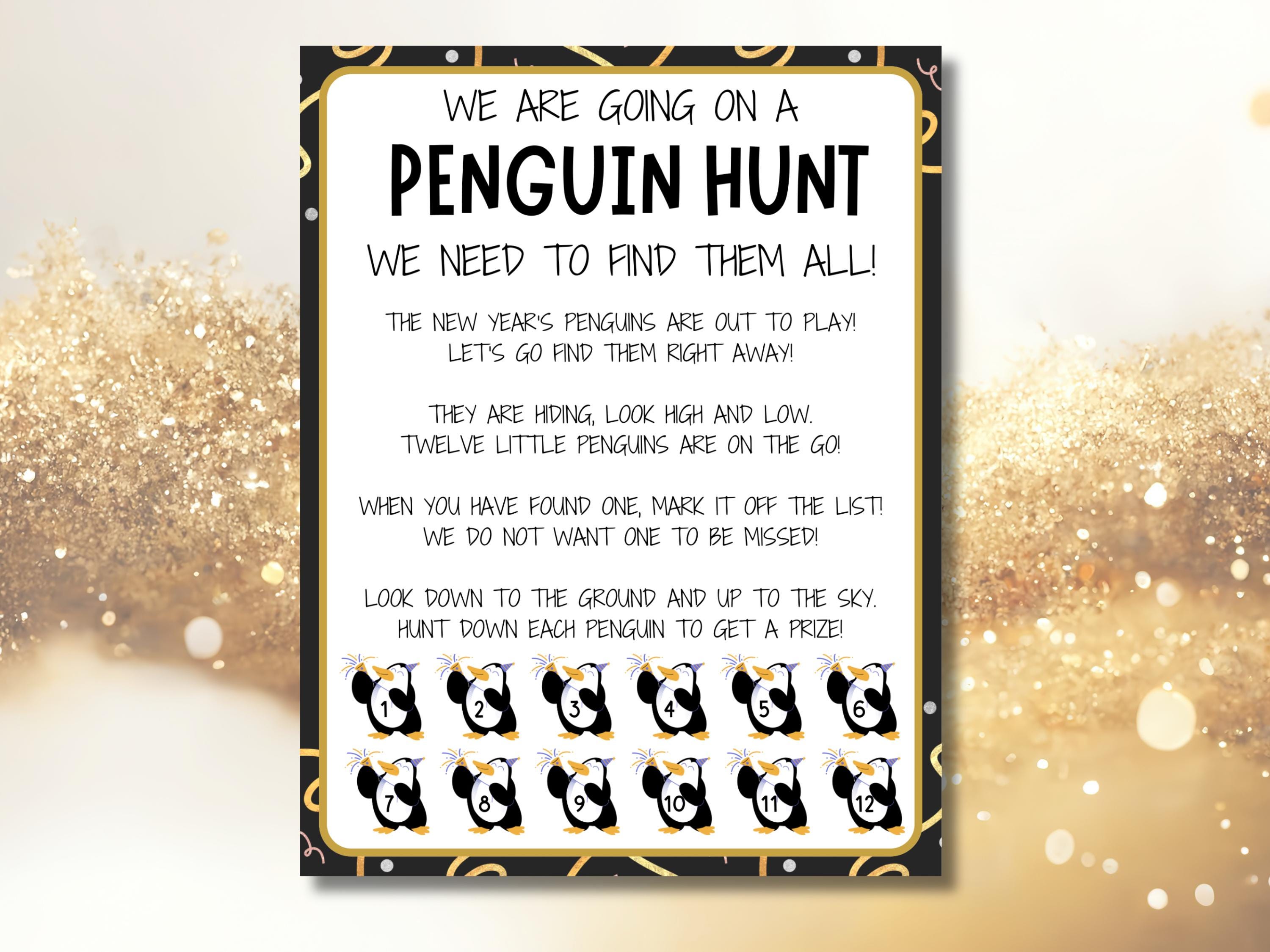 New Years Scavenger Hunt Printable for Kids, Kids New Years Game, New ...