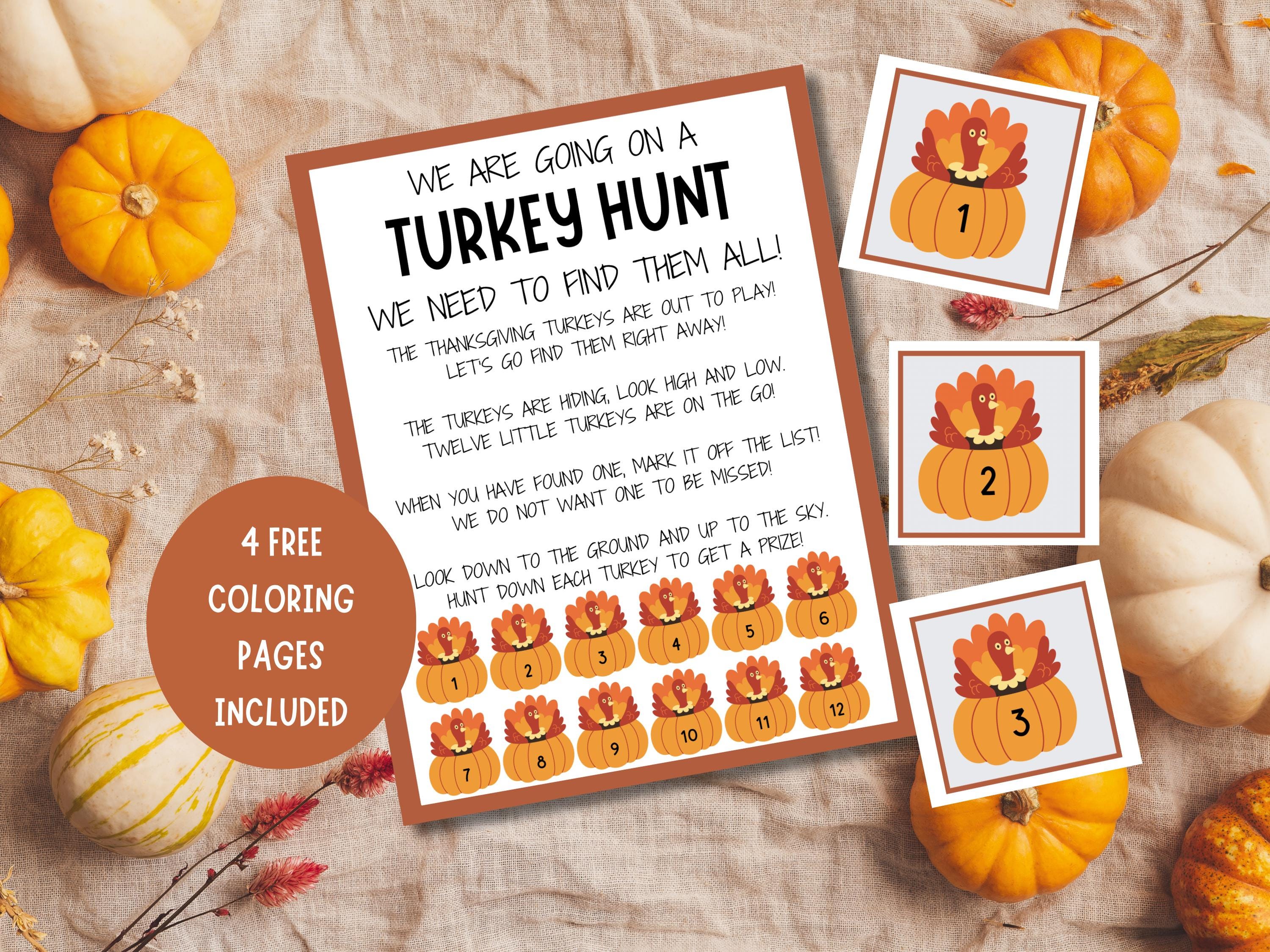 Thanksgiving Scavenger Hunt Printable for Kids, Kids Thanksgiving Game ...