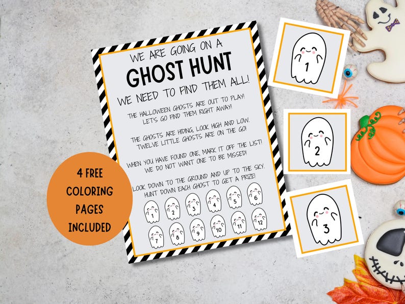 Halloween Scavenger Hunt Printable for Kids, Kids Halloween Game ...