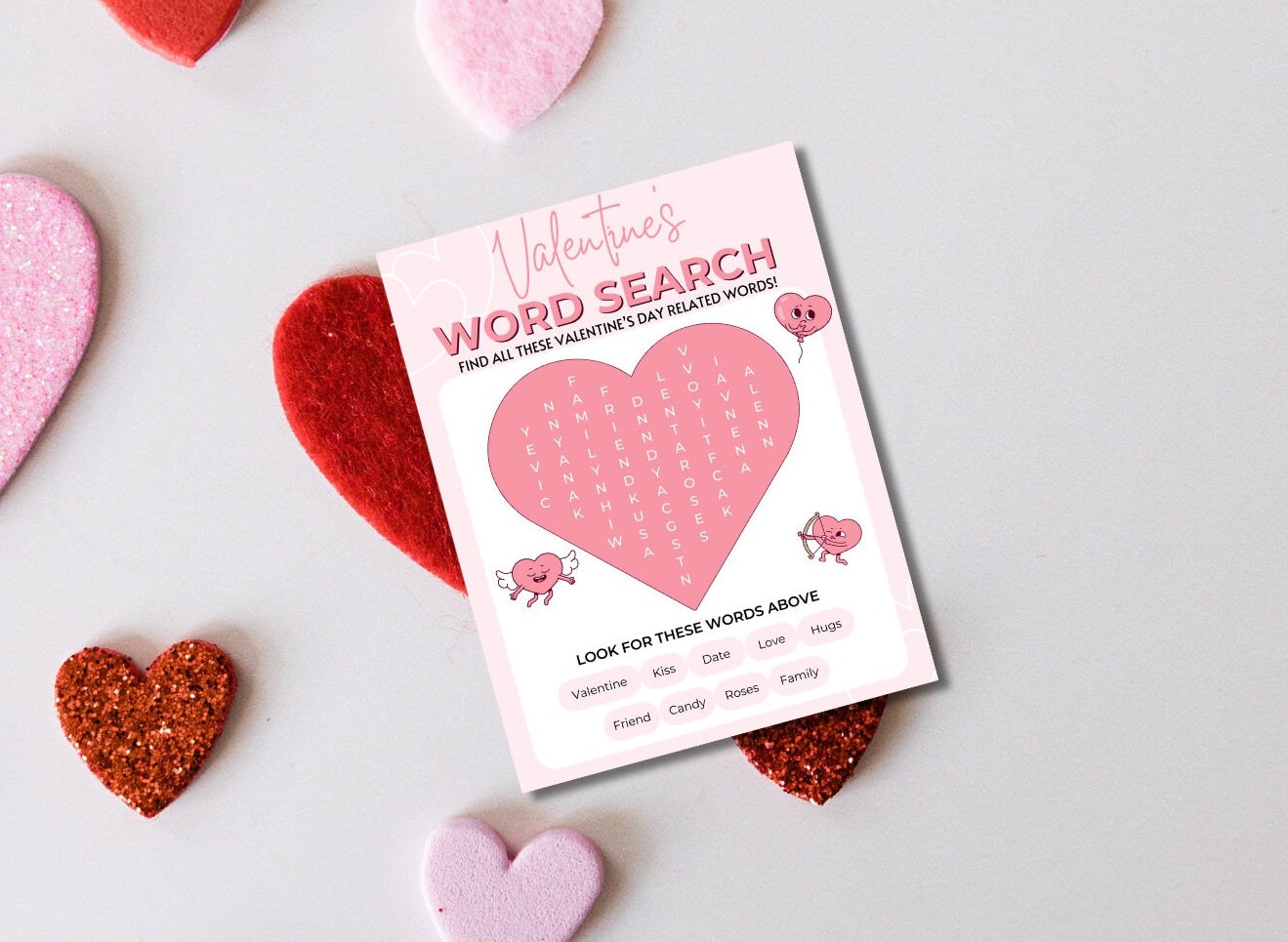 Valentines Day Printable Games Bundle, Valentines Day Games for Kids ...