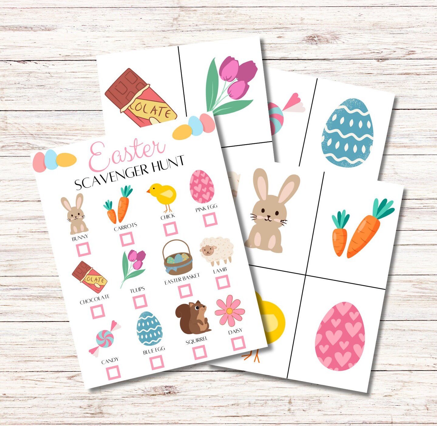 Easter Scavenger Hunt Printable for Kids, Easter Party Game, Easter ...