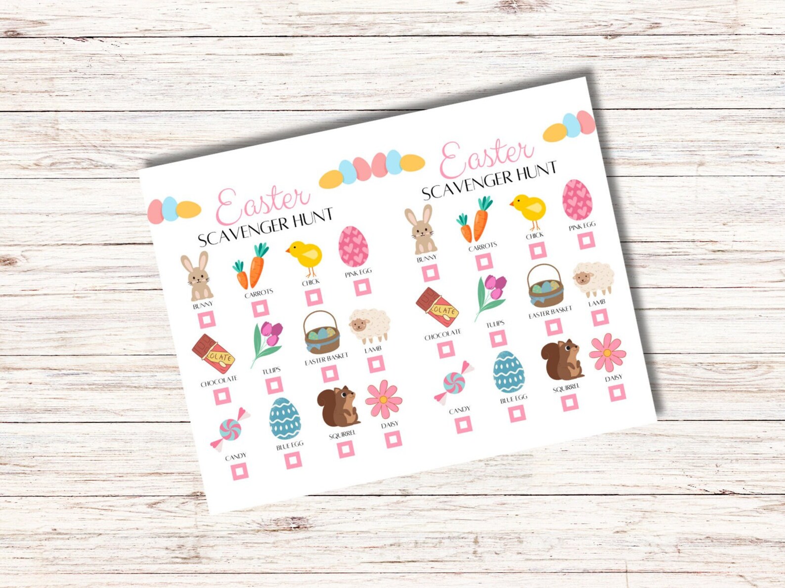 Easter Scavenger Hunt Printable for Kids, Easter Party Game, Easter ...