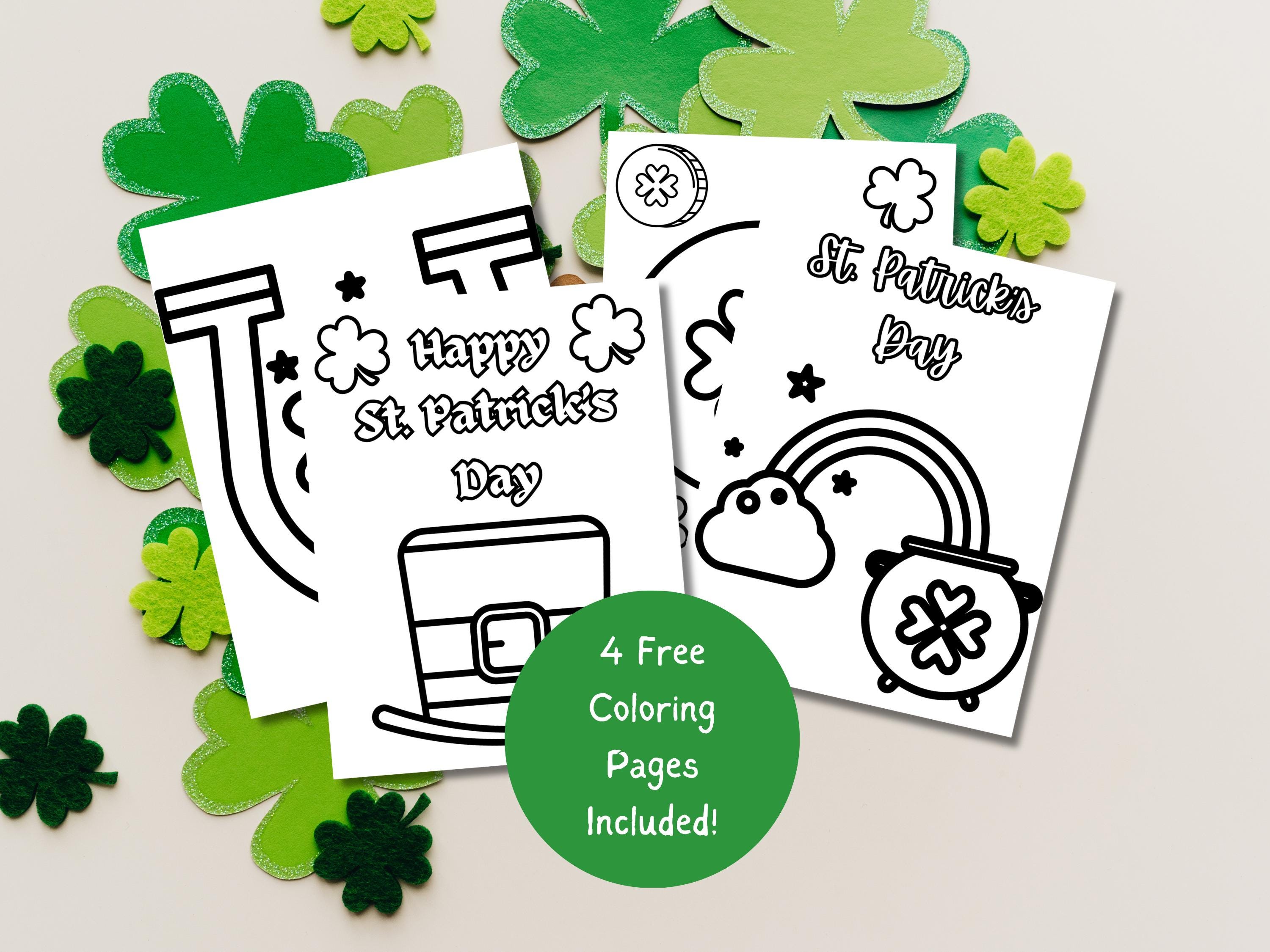 St. Patrick’s Day Scavenger Hunt Printable for Kids, Four Leaf Clover ...