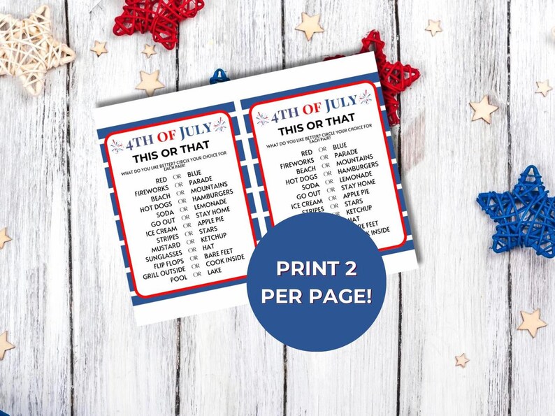 Fourth of July Printable Games, 4th of July Games Bundle, 4th of July ...