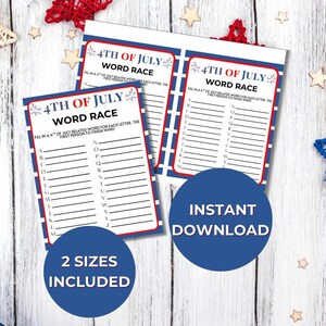 Fourth of July Printable Games, 4th of July Games Bundle, 4th of July ...