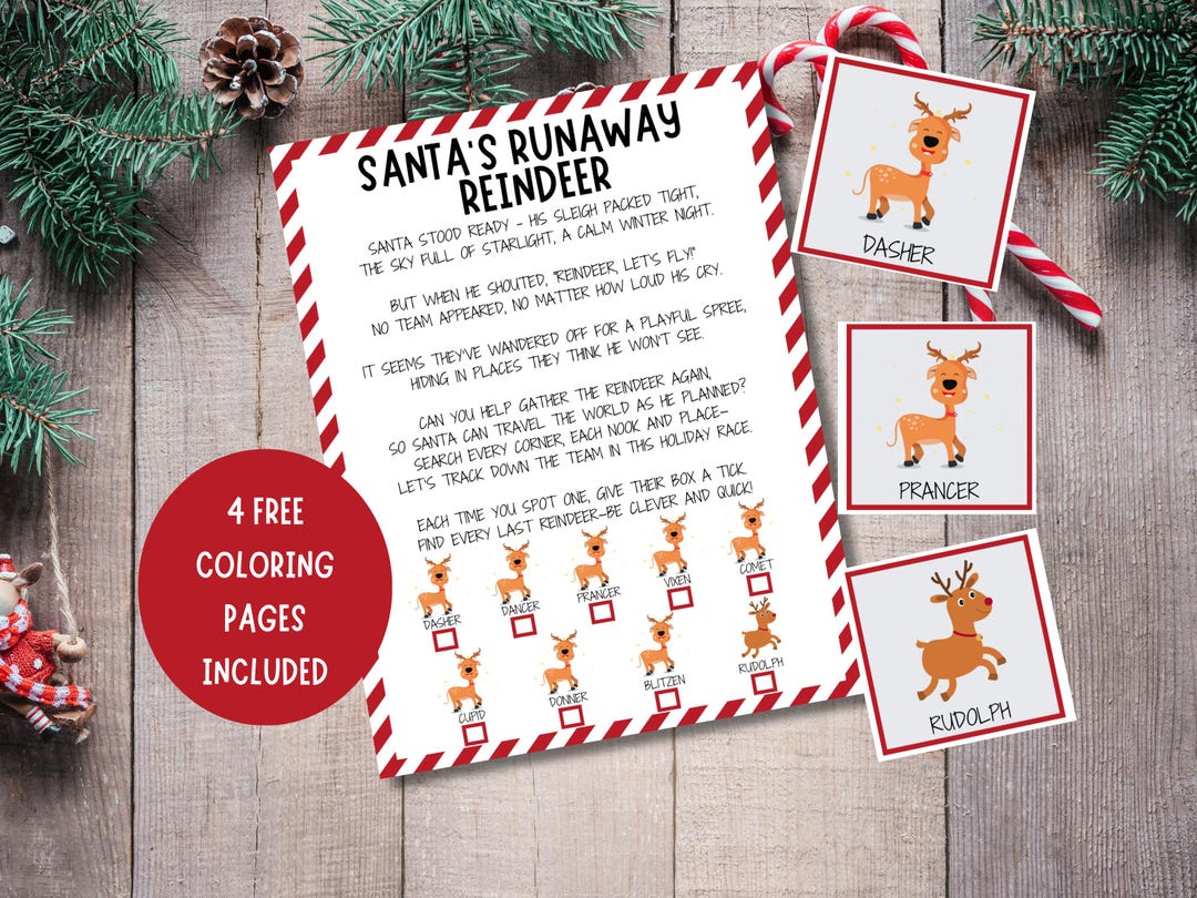 Christmas Scavenger Hunt Printable for Kids, Kids Christmas Game ...