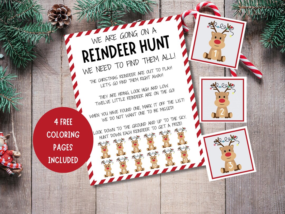 Christmas Scavenger Hunt Printable for Kids, Kids Christmas Game ...