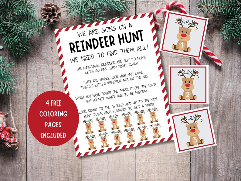 Christmas Scavenger Hunt Printable for Kids, Kids Christmas Game, Christmas Kid Activity ...