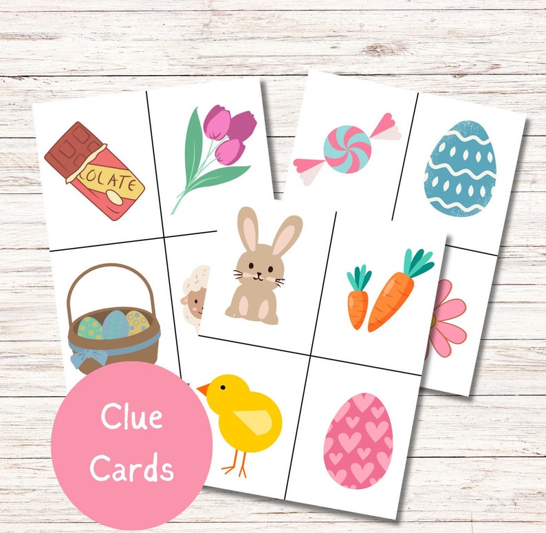 Easter Scavenger Hunt Printable for Kids, Easter Party Game, Easter ...