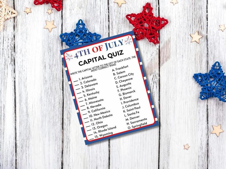 Fourth of July Printable Games, 4th of July Games Bundle, 4th of July ...
