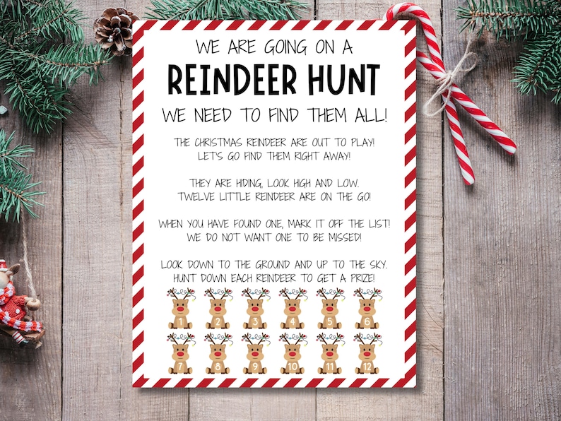 Christmas Scavenger Hunt Printable for Kids, Kids Christmas Game ...