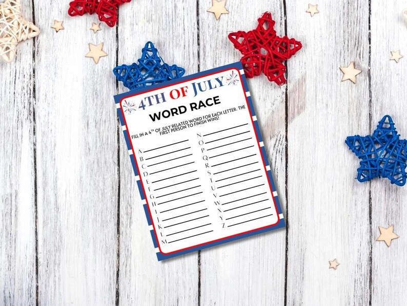 Fourth of July Printable Games, 4th of July Games Bundle, 4th of July ...
