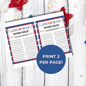 Fourth of July Printable Games, 4th of July Games Bundle, 4th of July ...