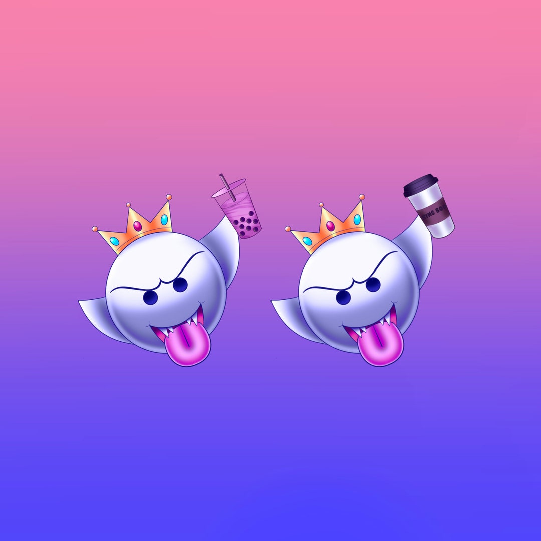King Boo (boba Tea + Coffee) Stickers - Etsy
