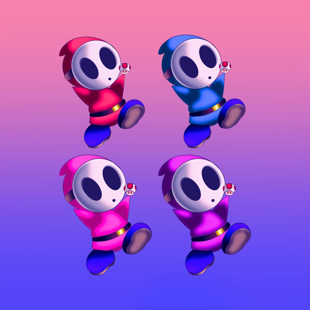 Shy Guy Stickers - Etsy