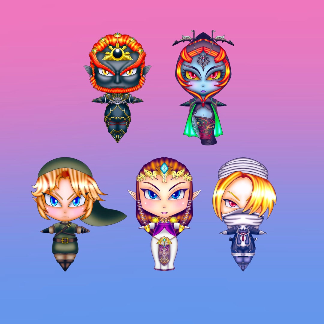 Legend of Zelda: Twilight Princess Chibi Stickers - Etsy