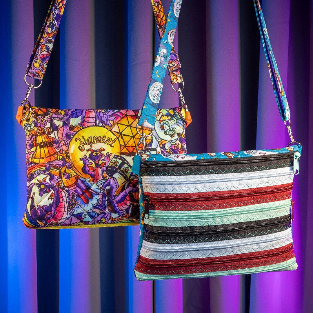 Zipper Pocket Crossbody Bags – Figment & Haunted Mansion Themed Bags ...
