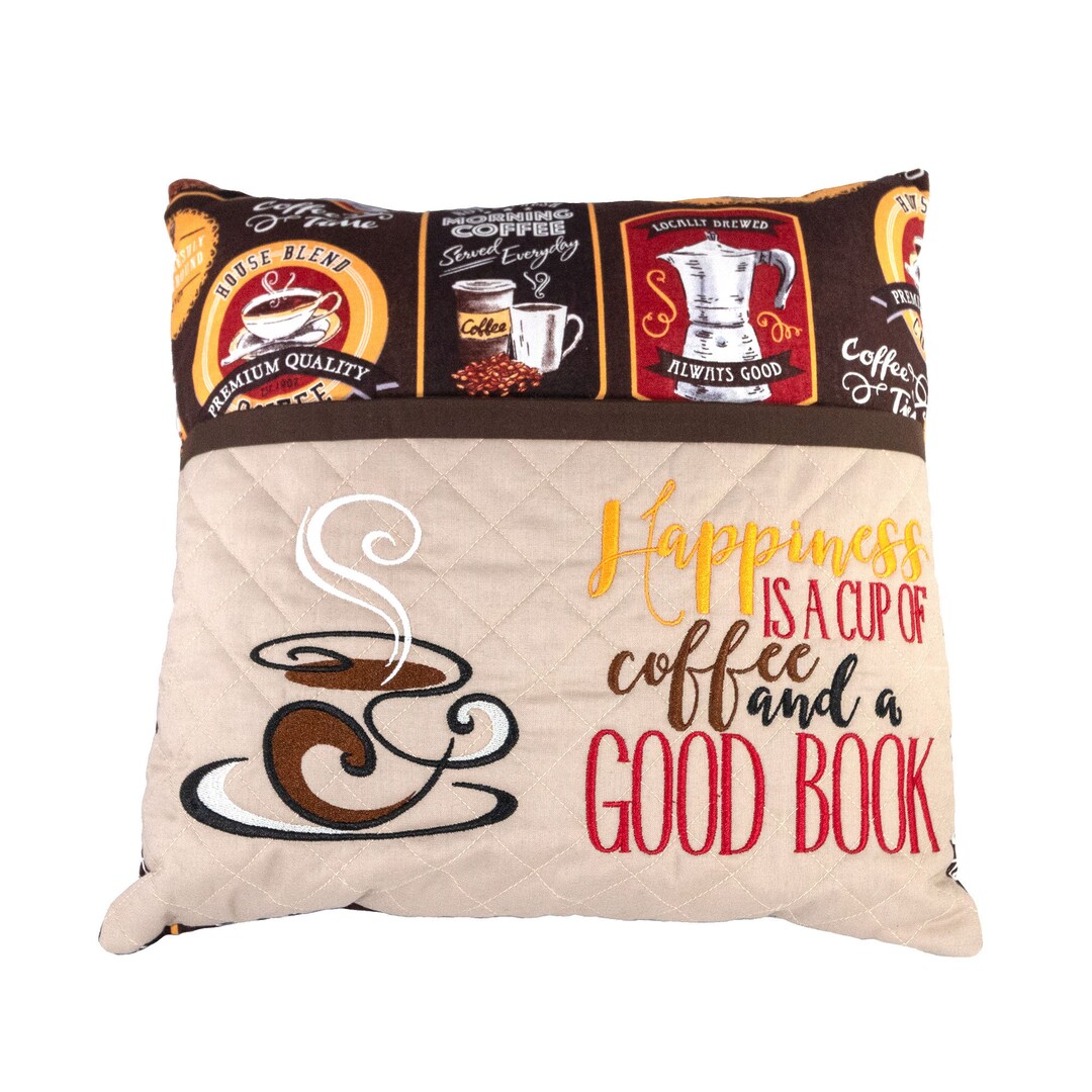 Coffee Themed Adult Reading Pillow - Etsy