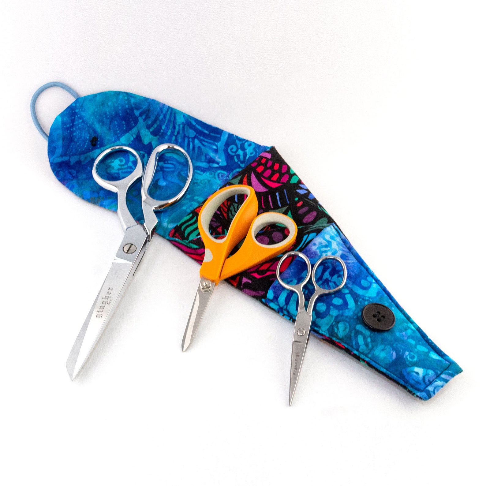 Premium 3-pocket Padded Scissor Holder Case for 3 Pairs of Scissors ...