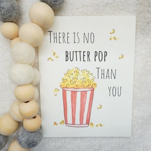 There is No Butter Pop Than You |funny Father's Day or Birthday Card ...
