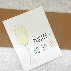 Prosecco and Champagne Holiday Cards Funny Christmas Cards - Etsy