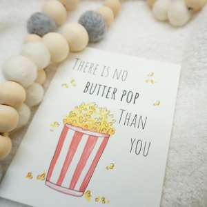 There is No Butter Pop Than You |funny Father's Day or Birthday Card ...