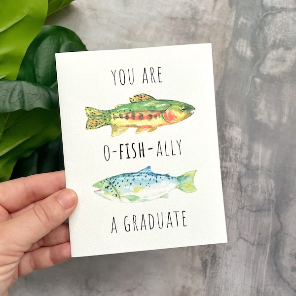 O Fishally Graduated - Etsy