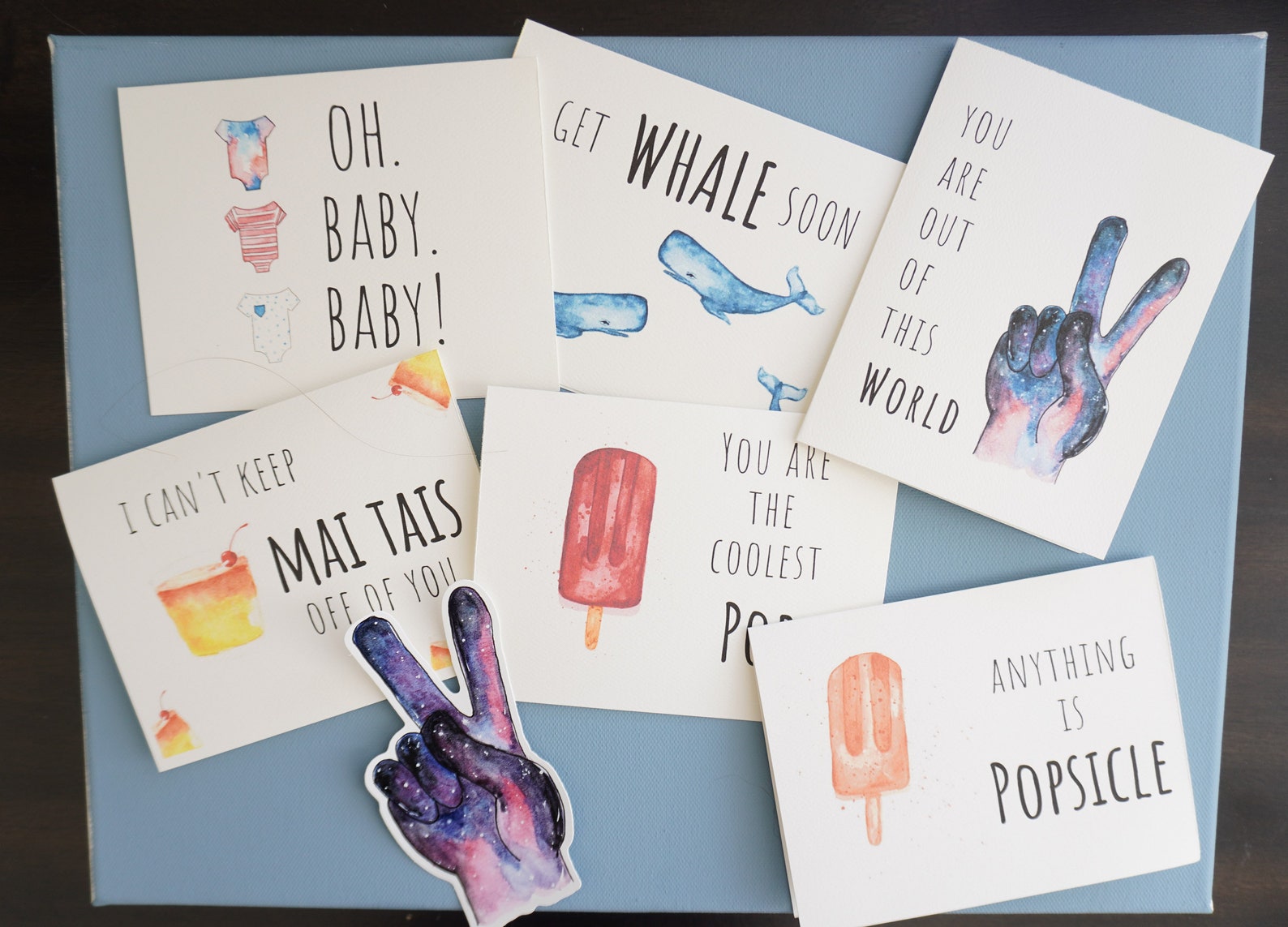 Anything is Popsicle Funny Popsicle Watercolor Greeting Card Graduation ...