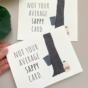 Maple Syrup Funny Greeting Card | Sappy Card| Card for Friend, Birthday ...