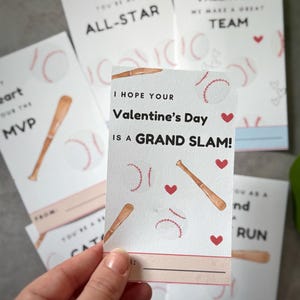 Baseball / Softball Valentine's Day Cards |classroom Valentines | for ...