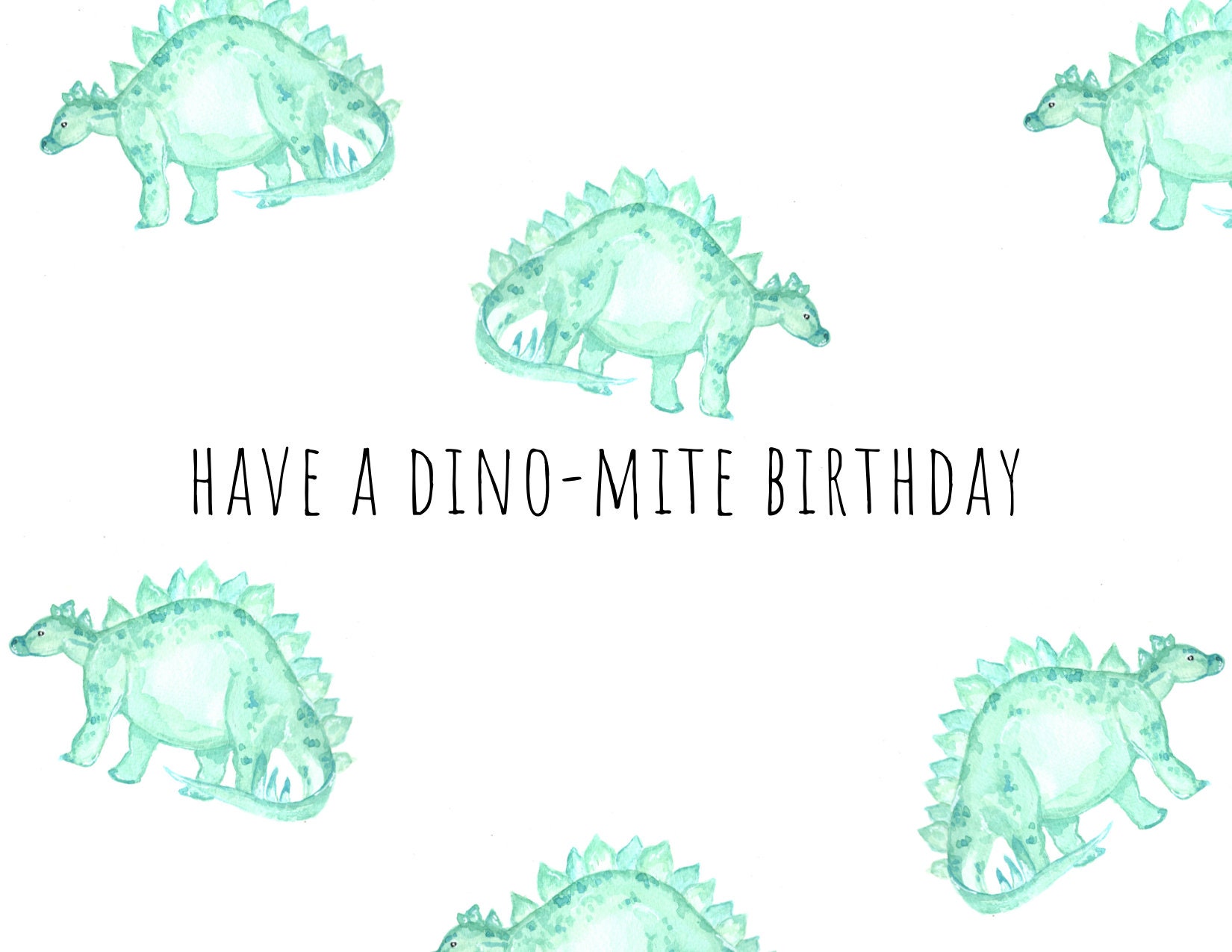 Funny Dinosaur Birthday Cards Dino-mite Birthday - Etsy