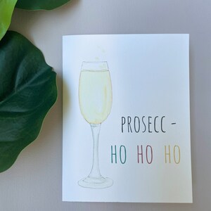 Prosecco and Champagne Holiday Cards Funny Christmas Cards - Etsy